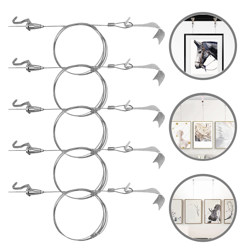 OUNONA 5 Sets Of Adjustable Picture Hanger Picture Frame Hanging Wire ...