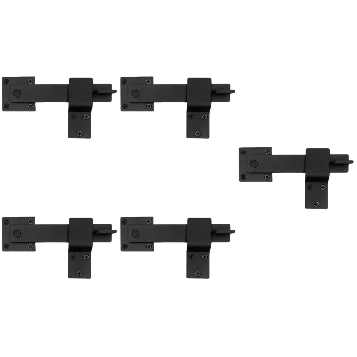 OUNONA 5 Sets Barn Door Lock For Bathroom Bedroom 180 Degree Sliding ...