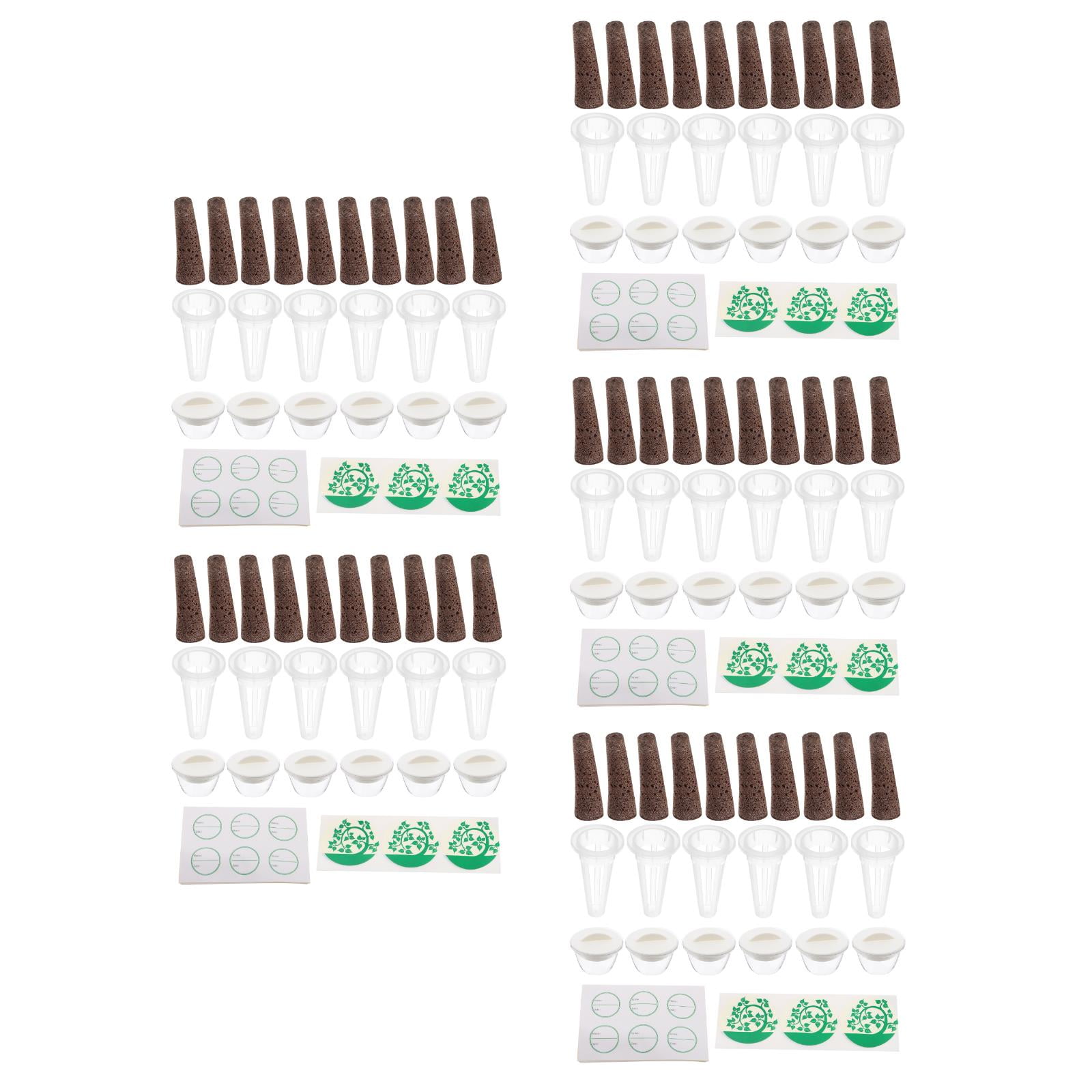 OUNONA 5 Sets Hydroponic Grow Baskets Kit No Soil Needed Planting ...