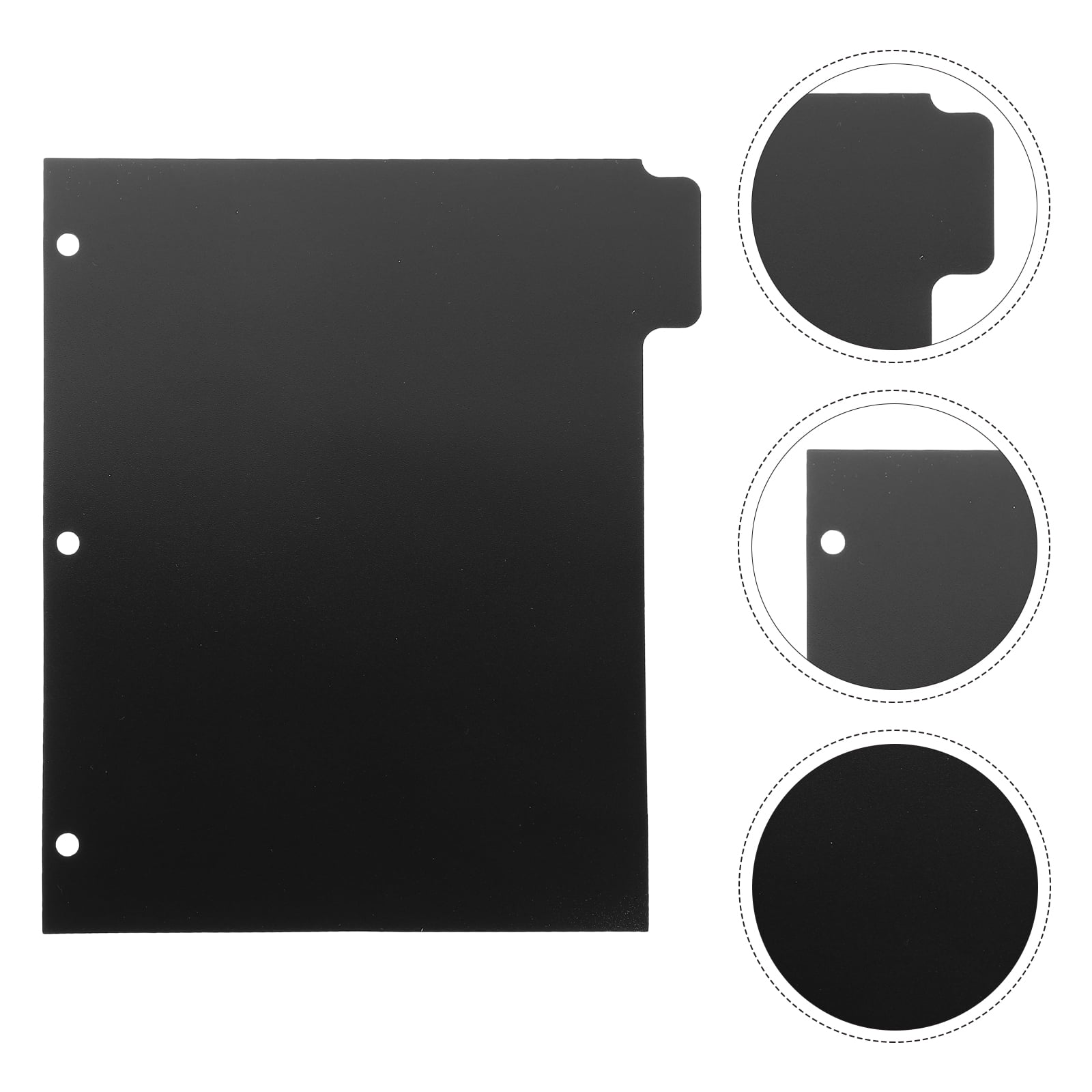 Homoyoyo Binder Dividers for 3 Rings Notebook with Black Tabs Organizer ...
