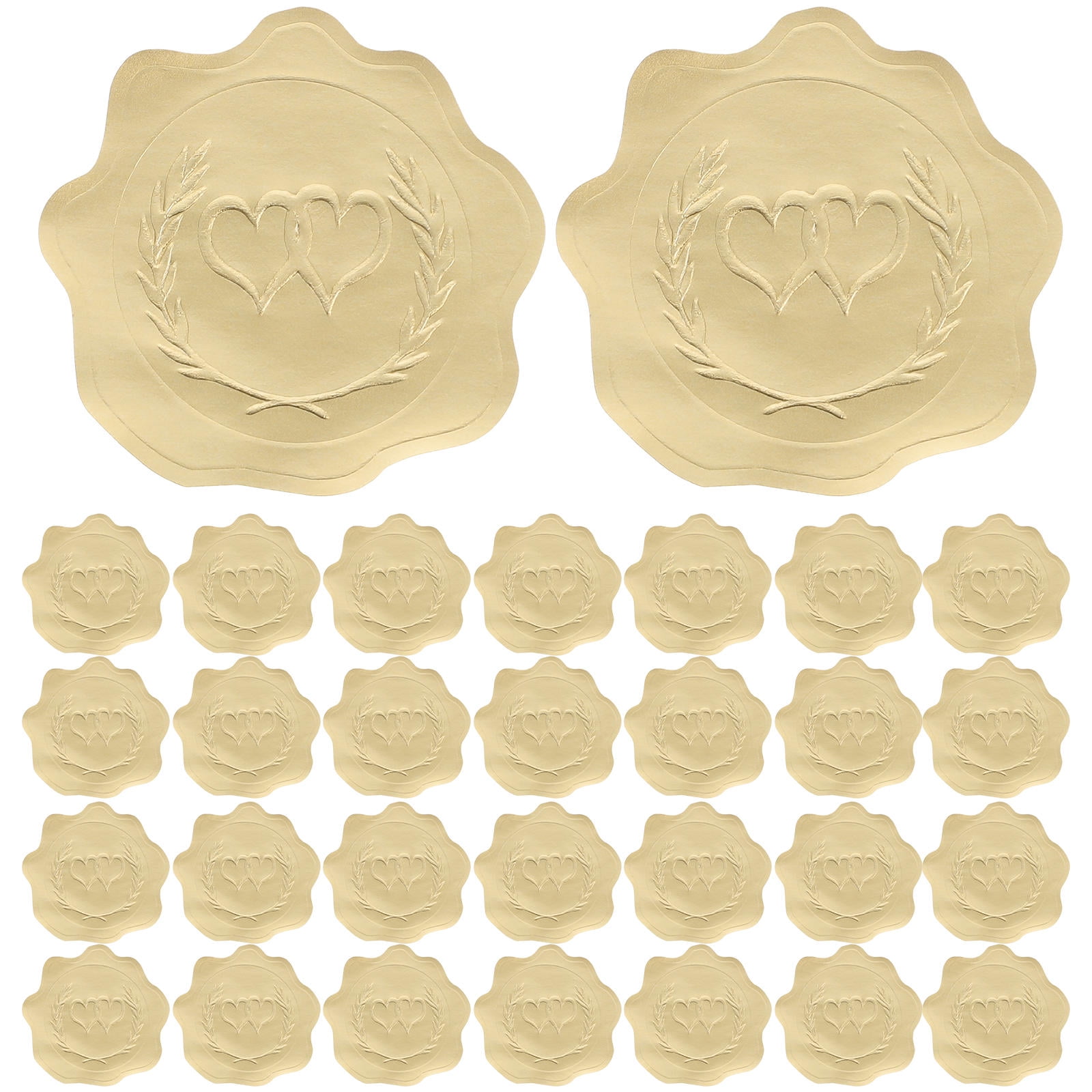 OUNONA 5 Sheets Wedding Invitations Sticker Gift Sealing Paste DIY ...