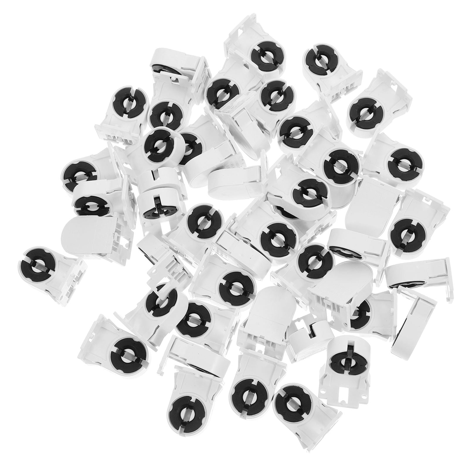 OUNONA 50 Pcs Brackets LED Tube Light Sockets Fluorescent Lamp Holder ...