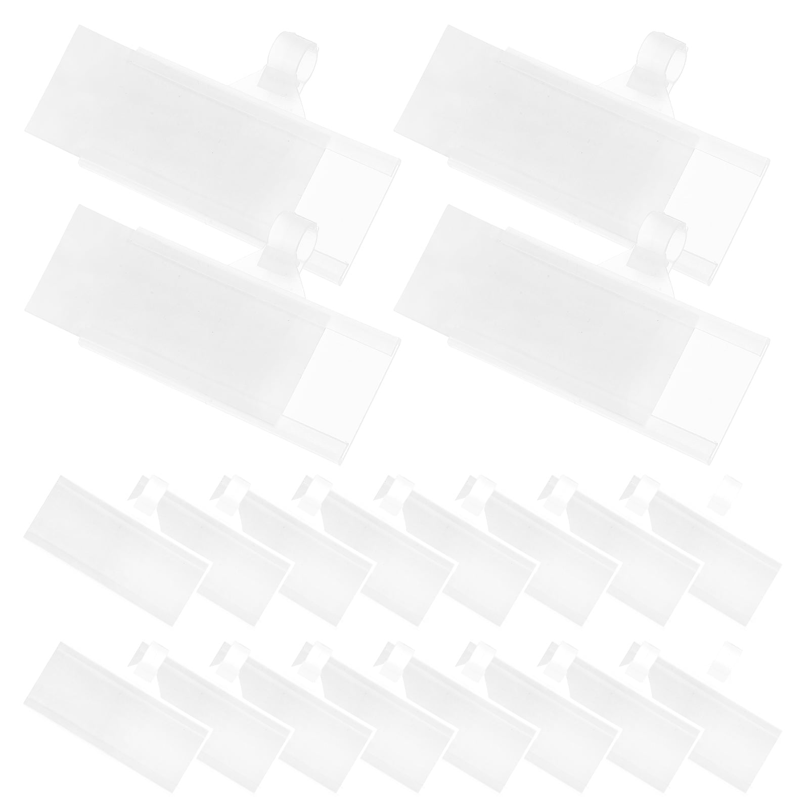 Tineasur 50Pcs Clip on Plastic Price Label Holders for Retail and ...