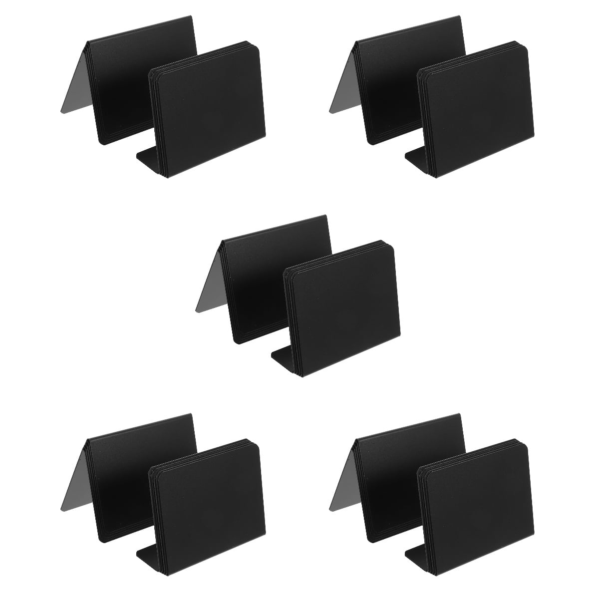 OUNONA 50 Pcs Desktop Name Plate Sign Sturdy Acrylic Card Stand Meeting ...