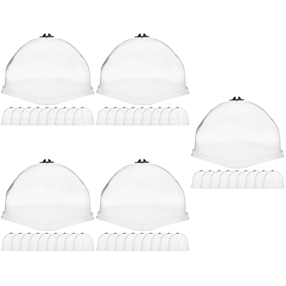 OUNONA 50 Pcs Garden Dome Plant Cover Frost Guard Freeze Protection ...