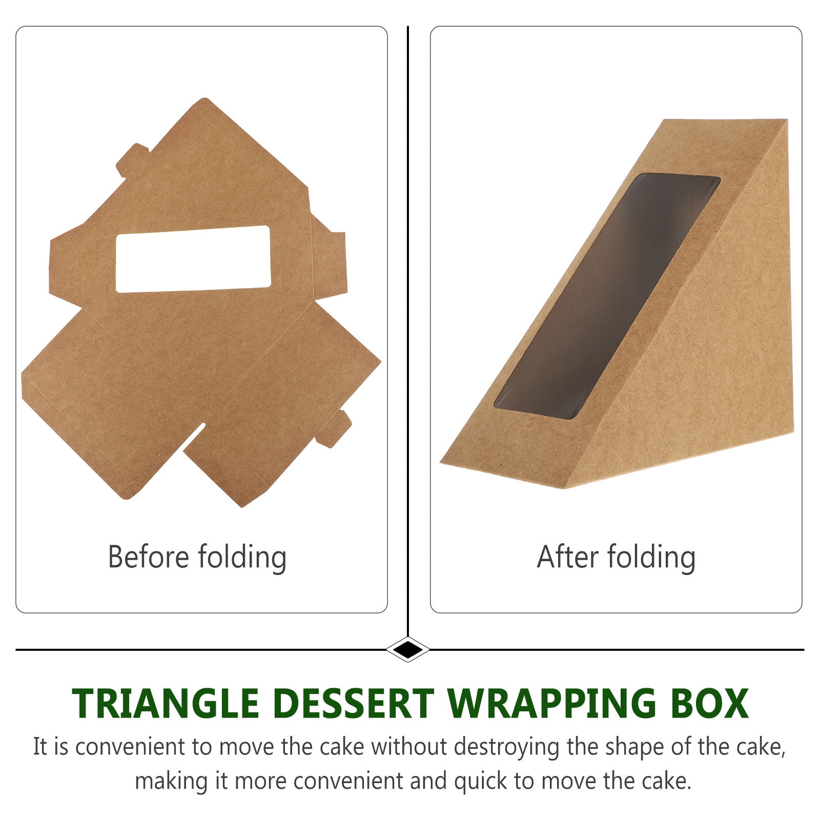 OUNONA 50 Pcs Paper Sandwich Box Bread Packaging Cupcake - Walmart.com