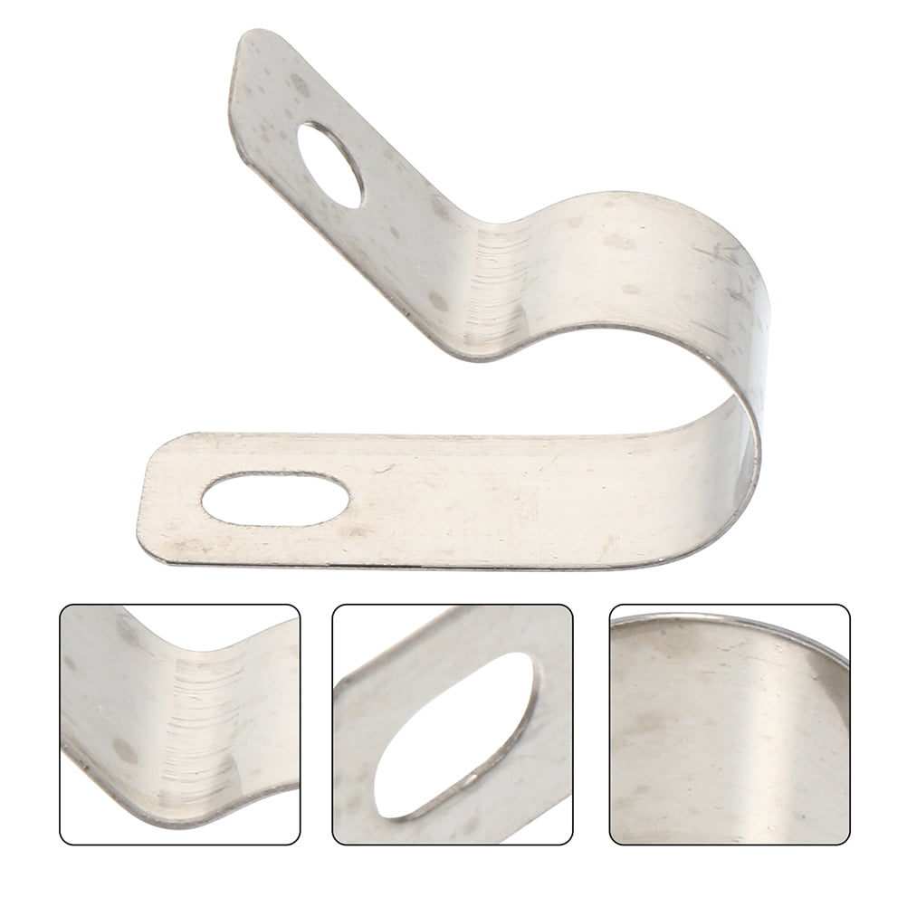 OUNONA 50 Pcs Wire Harness Clips Cable Clamp Management Clamps Silver ...