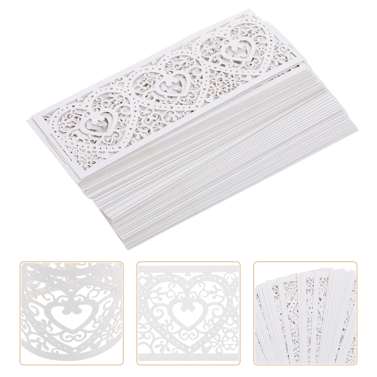 OUNONA 50 Pcs Wraps Iridescent Paper Candle Covers Lampshades Bride ...