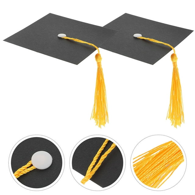 OUNONA 50 Set Graduation Cap Chocolate Decorations Graduation Party ...
