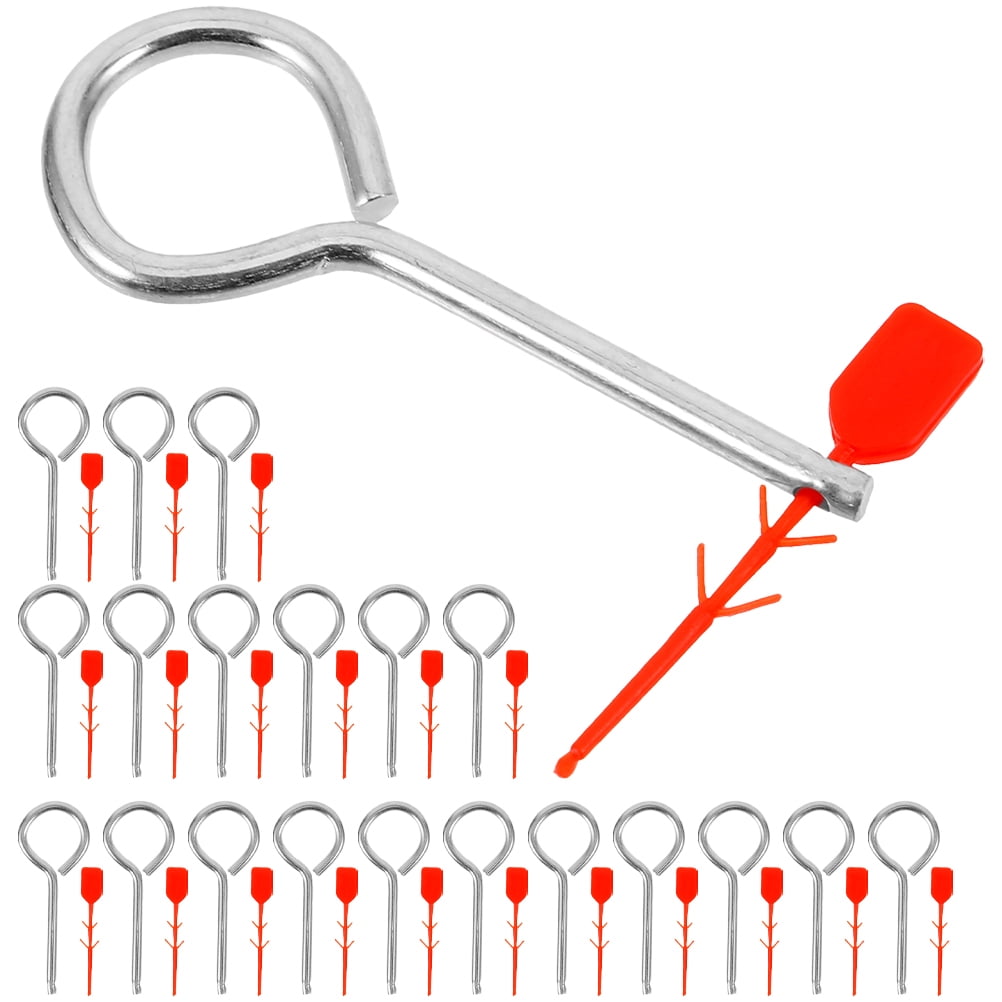 OUNONA 50 Sets Iron Fire Extinguisher Pull Pins with Plastic Seals Fire ...