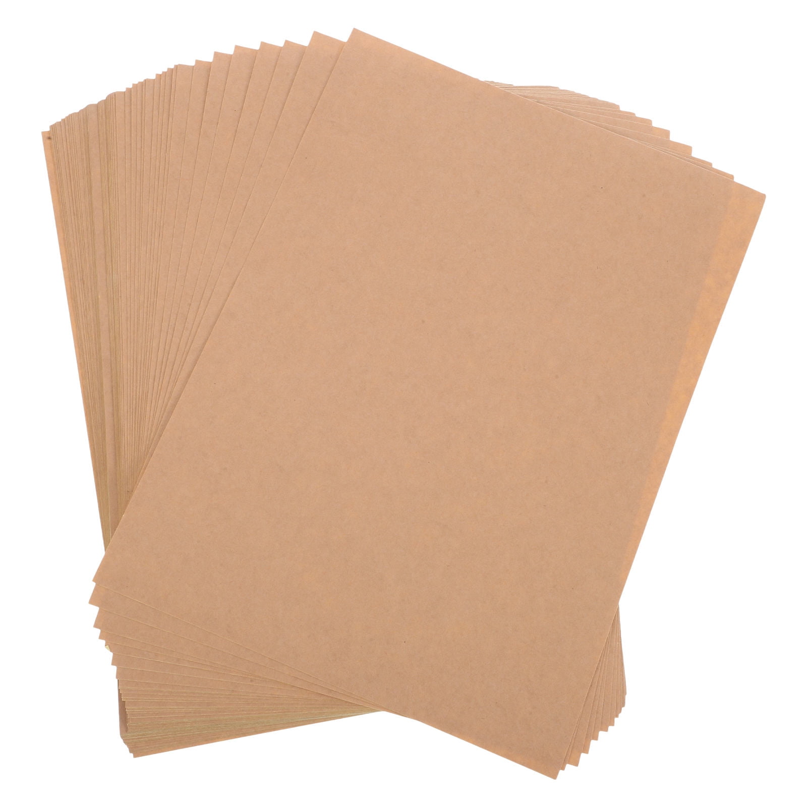 OUNONA 50 Sheets A4 Printable Brown Kraft Papers Sticker Labels Brown ...