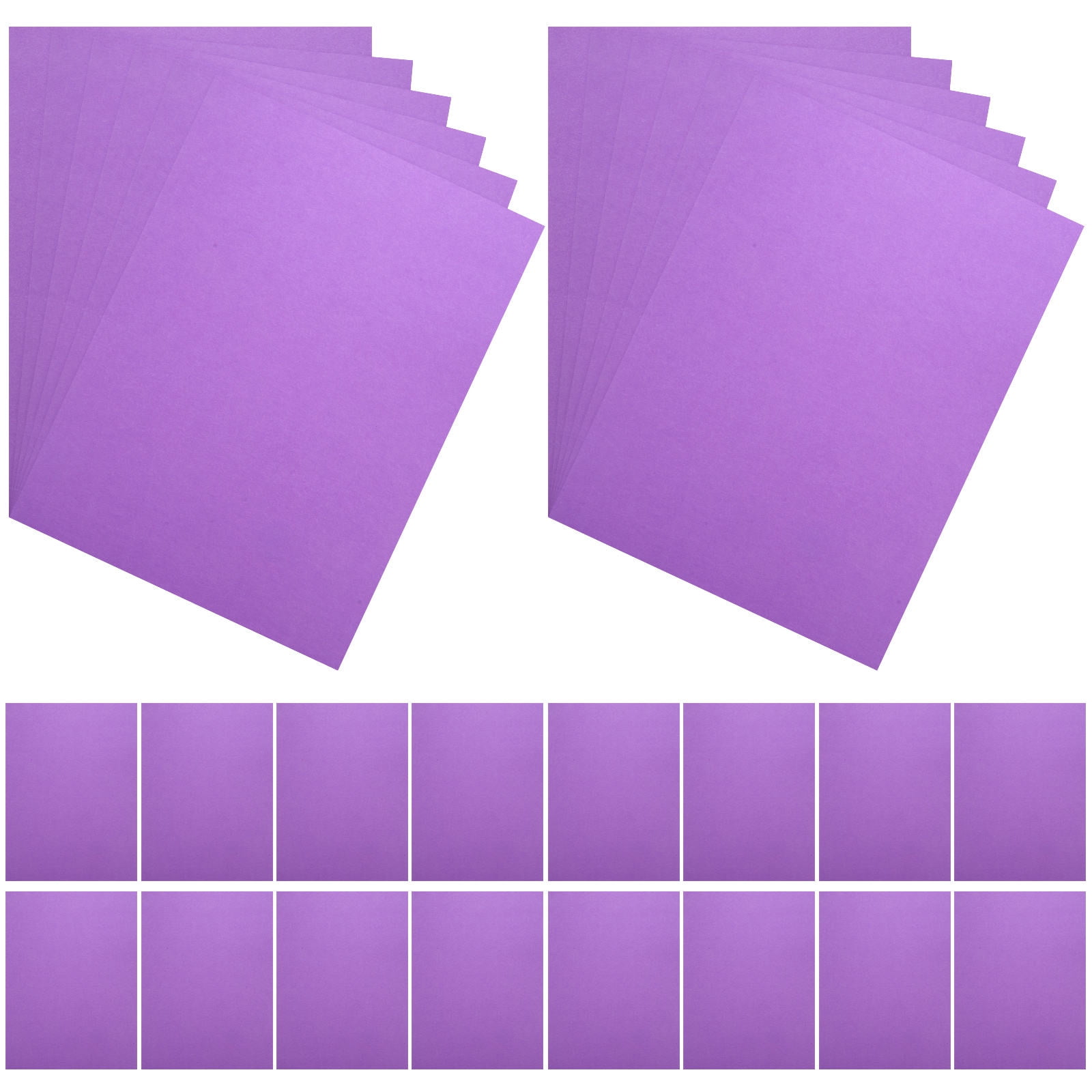 OUNONA 50 Sheets Colored Cardstock Painting Paper Cardboard Neon ...