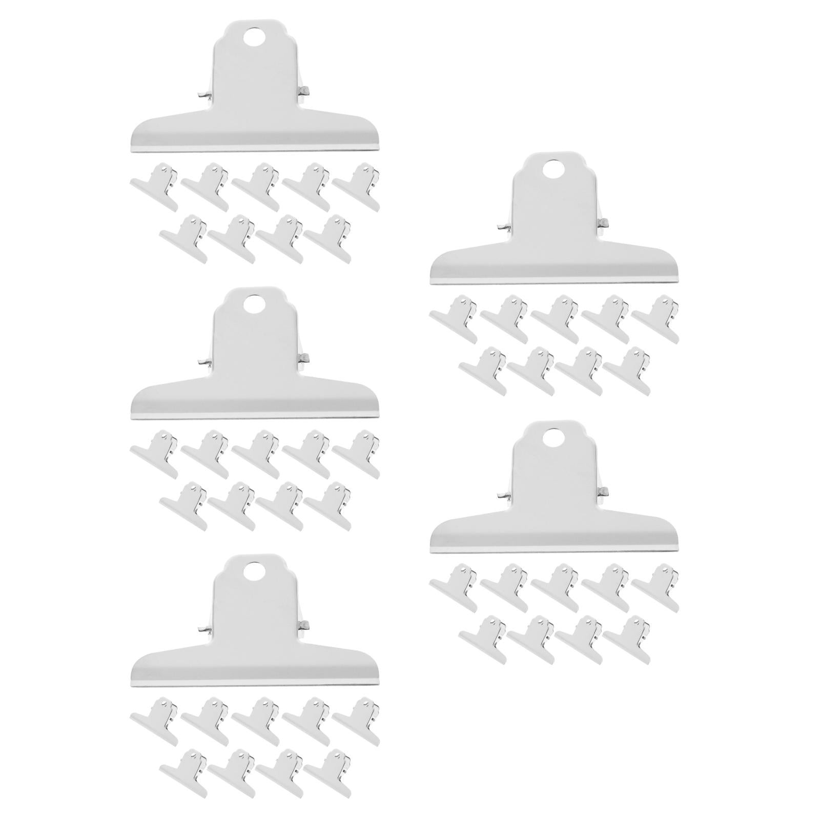 OUNONA 50 pcs Bag Clips For Food Storage Heavy Duty Stainless Steel ...