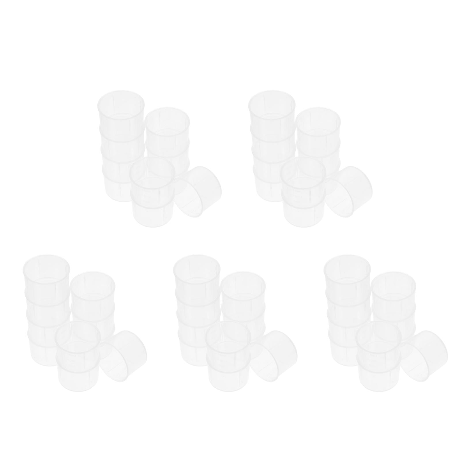 OUNONA Raindrops 50 pcs Measuring Cup Plastic Graduated Beaker ...