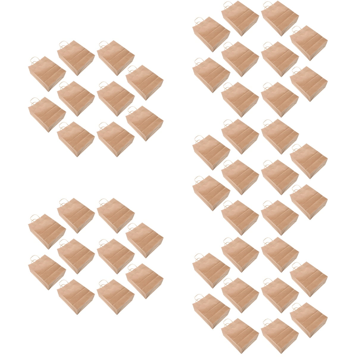 OUNONA 50 pcs Gift Bags Paper Candy Bags Party Treat Bags Birthday ...