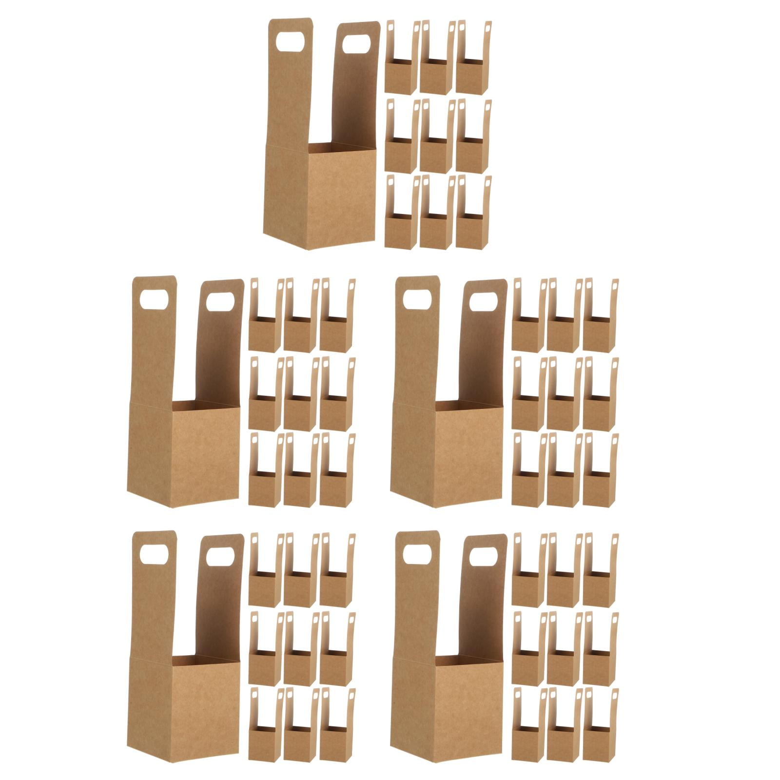 OUNONA Worgeous 50 pcs Drink Carrier Paperboard Cup Holder Single ...