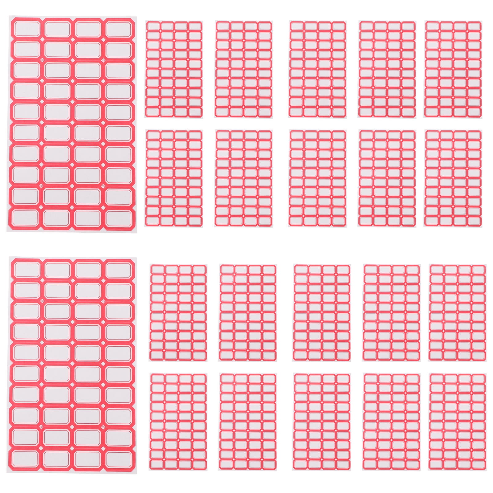 OUNONA 50 sheets of Label Self-Adhesive Labels Writable Label Stickers ...
