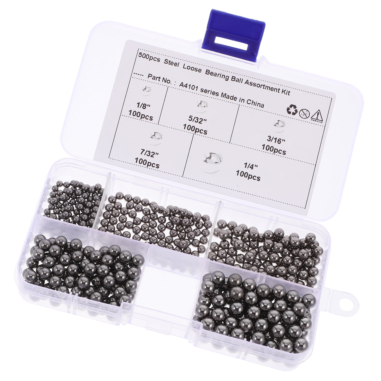500pcs Stainless Steel Bearing Balls High Precision Loose Beads Universal Replacement Ball ...