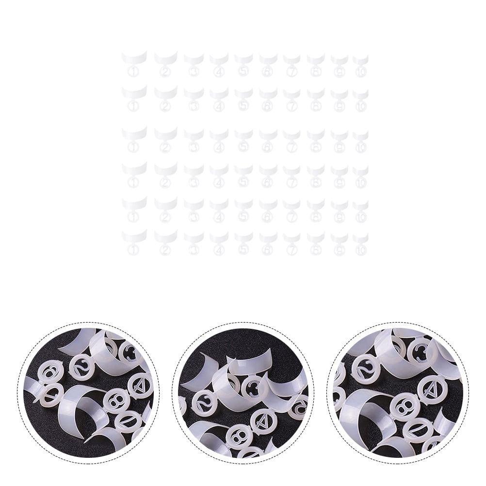 OUNONA 500 Pcs Crescent Nail Tips French Plum Blossom False Nails ...