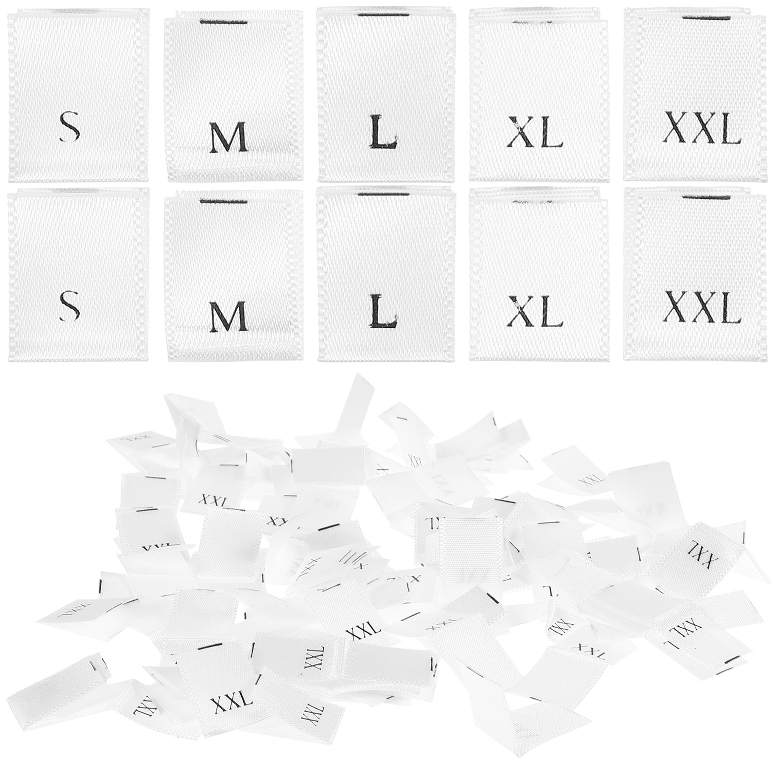 OUNONA 500 Pcs Folded Label Size Cloth Name Labels for Clothing Costume ...