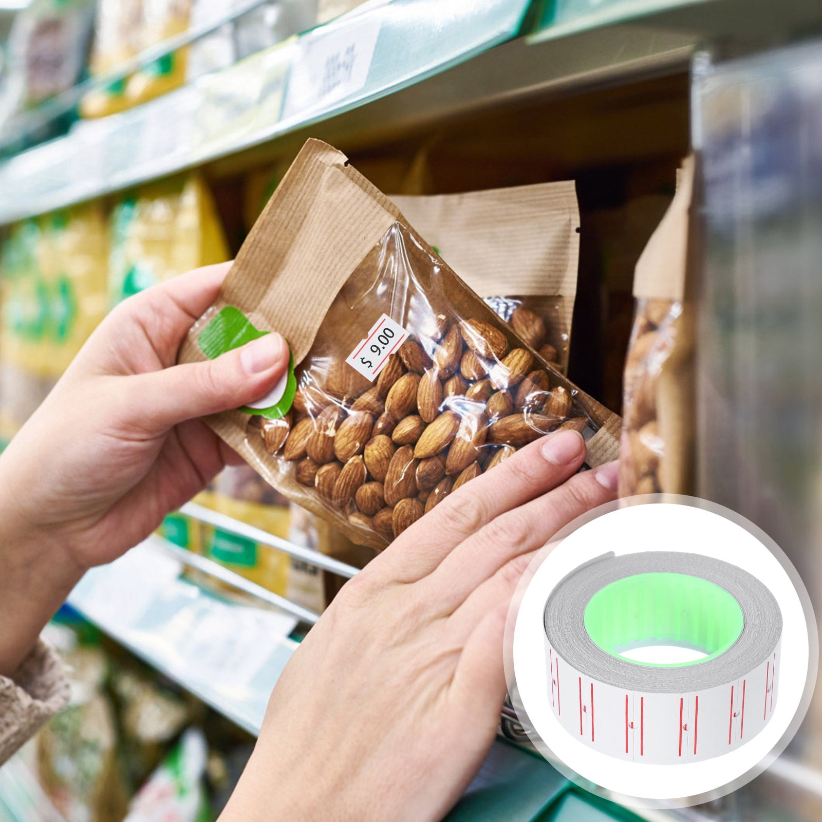 OUNONA 5000pcs Price Marker Label Supermarket Cost Tag Paper Price Tag ...
