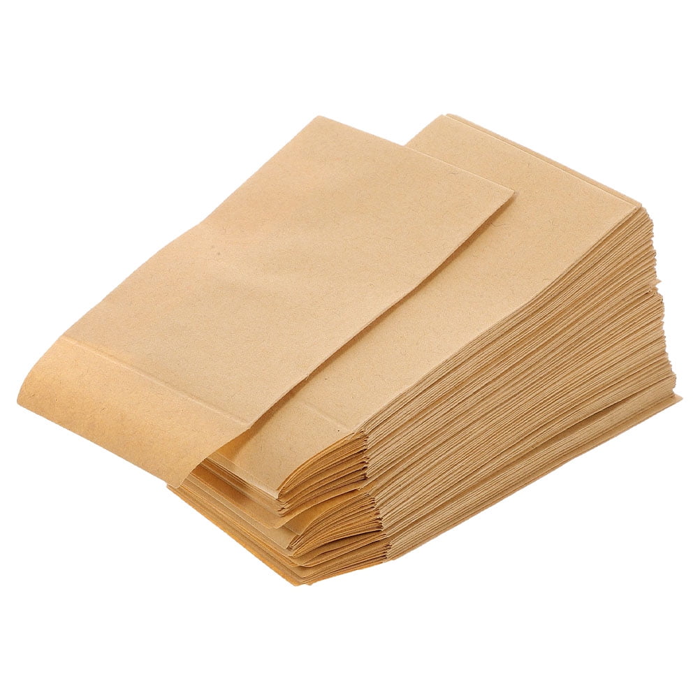 OUNONA 50PCS Small Coin Envelopes Self Adhesive Sealing Brown Mini ...