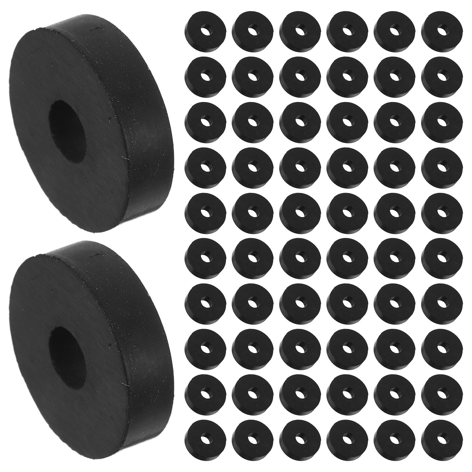 OUNONA 50Pcs Black Rubber Damping Washers for Effective Vibration ...