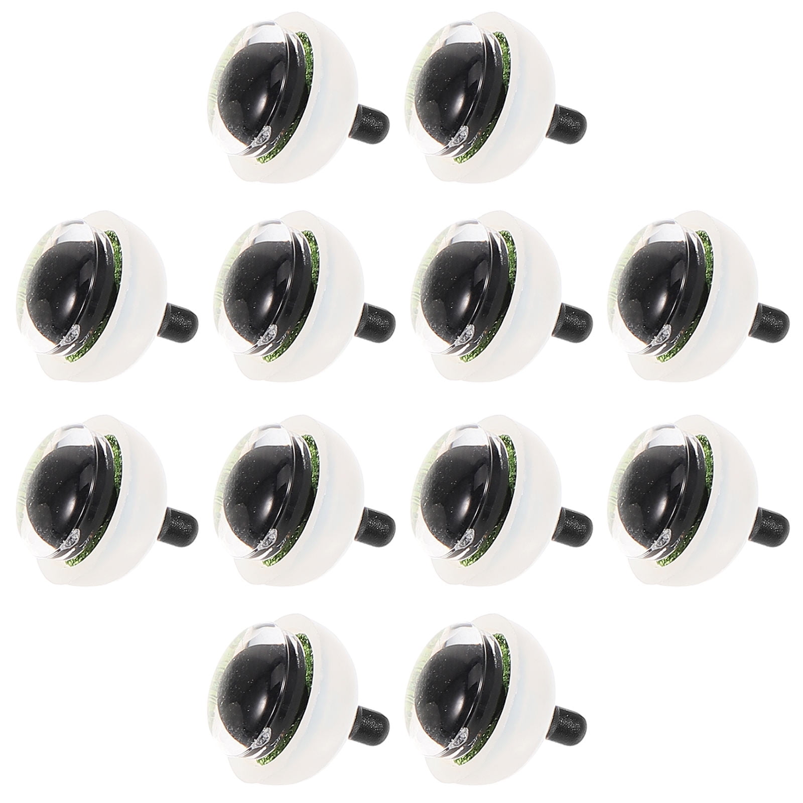50Pcs Doll Eyes for DIY Plush Toys Crafts Black Plastic Resin 15mm ...