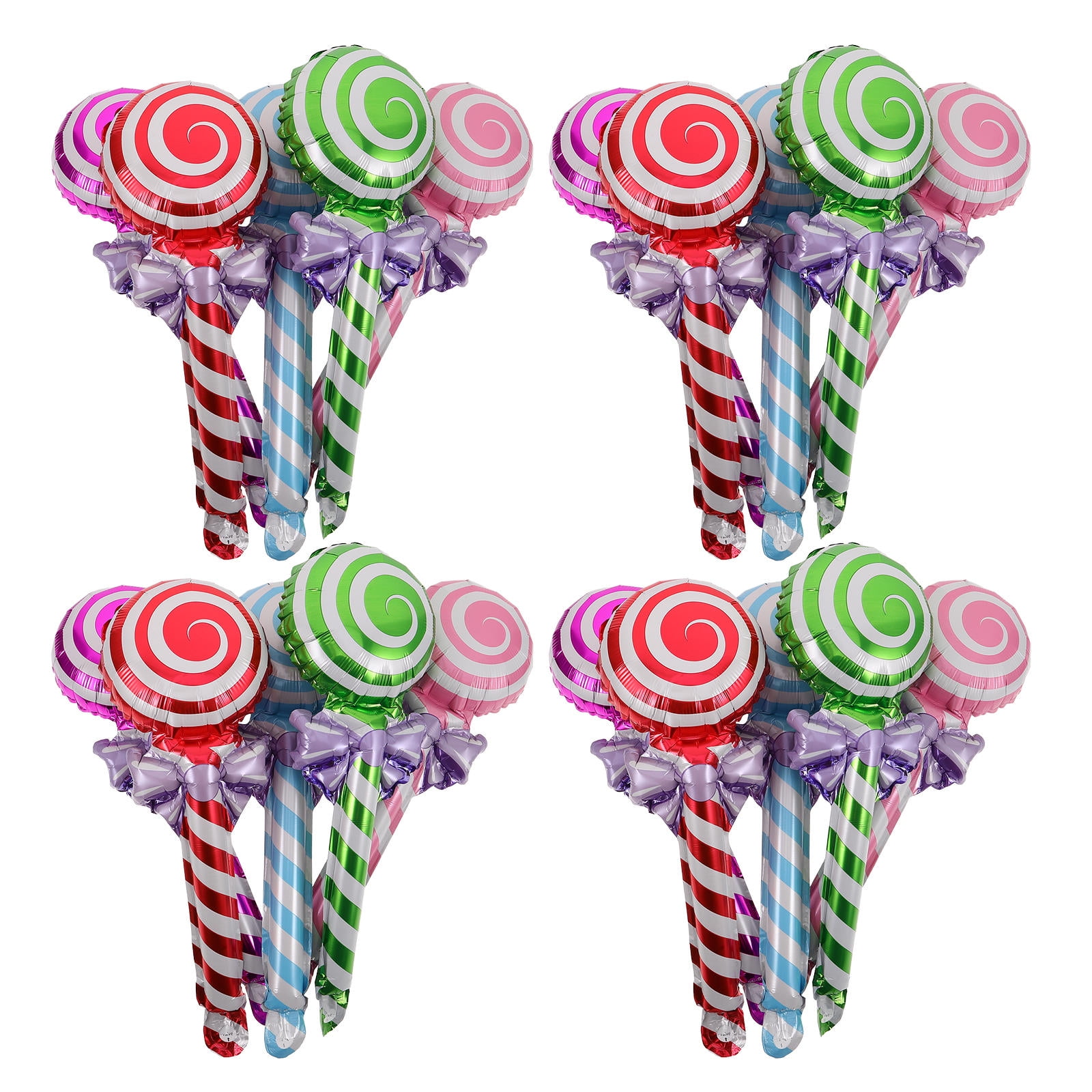 OUNONA 50Pcs Reusable Inflatable Lollipop Photo Props for Themed Party ...