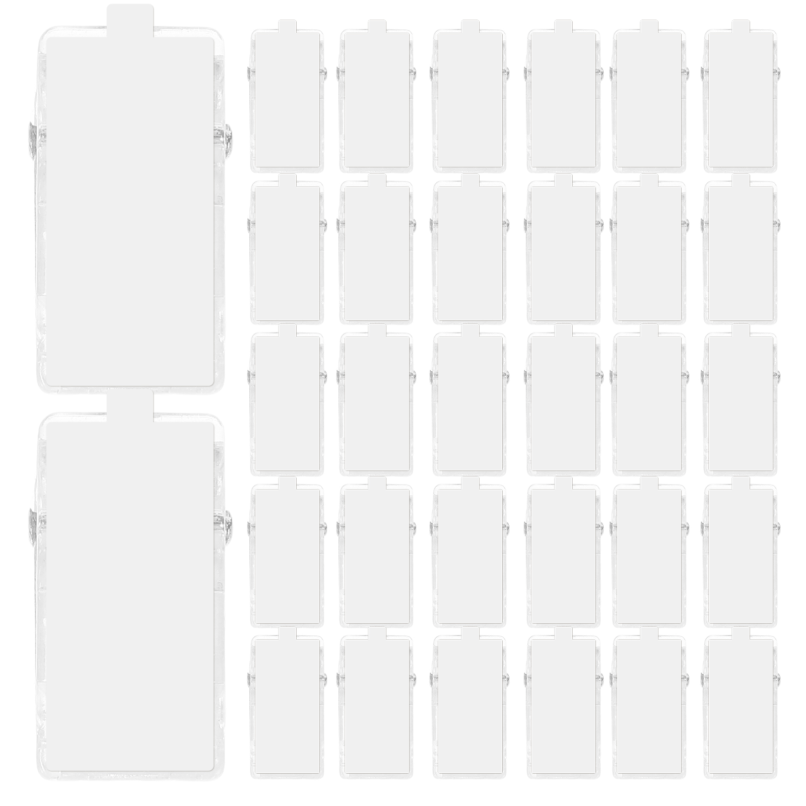 OUNONA 50Pcs Small Clear Clips for Diy Projects and Curtain Clamping ...