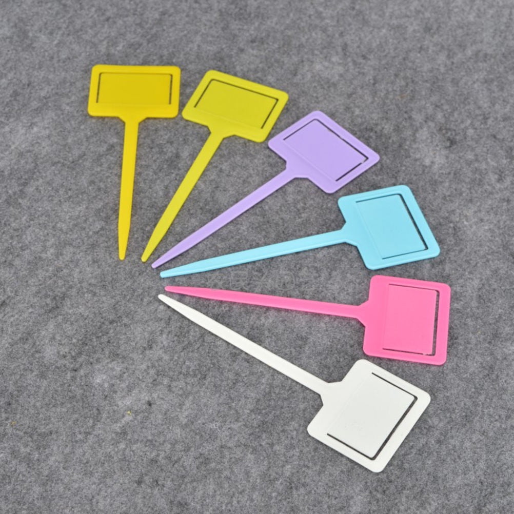 OUNONA 50Pcs Thicken PP Plant Tag Lightfast Insert Waterproof Gardening ...