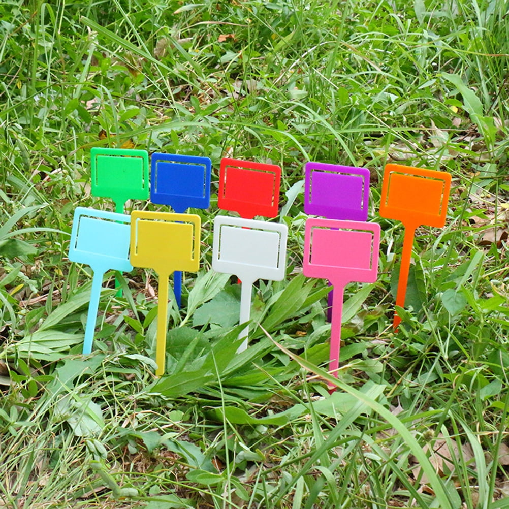 OUNONA 50Pcs Thicken PP Plant Tag Lightfast Insert Waterproof Gardening ...