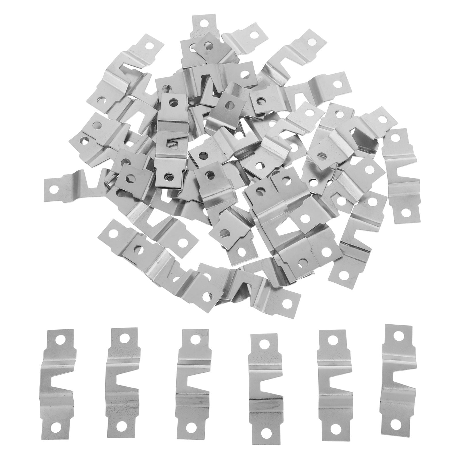 OUNONA 50Pcs Universal Metal Picture Hangers for Frames with Invisible ...