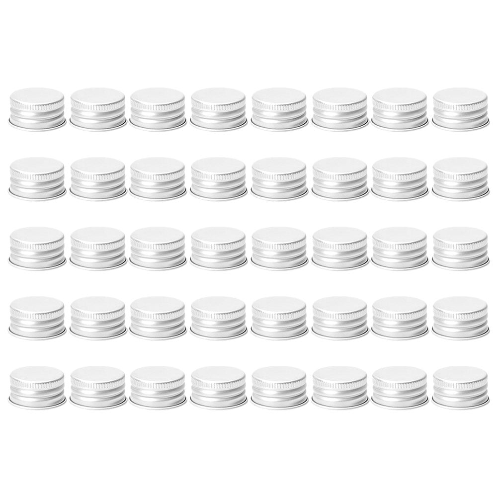 FOLOYORI Airtight Screw Cap Silver 50Pcs 1.1X1.1X0.5In - Walmart.com