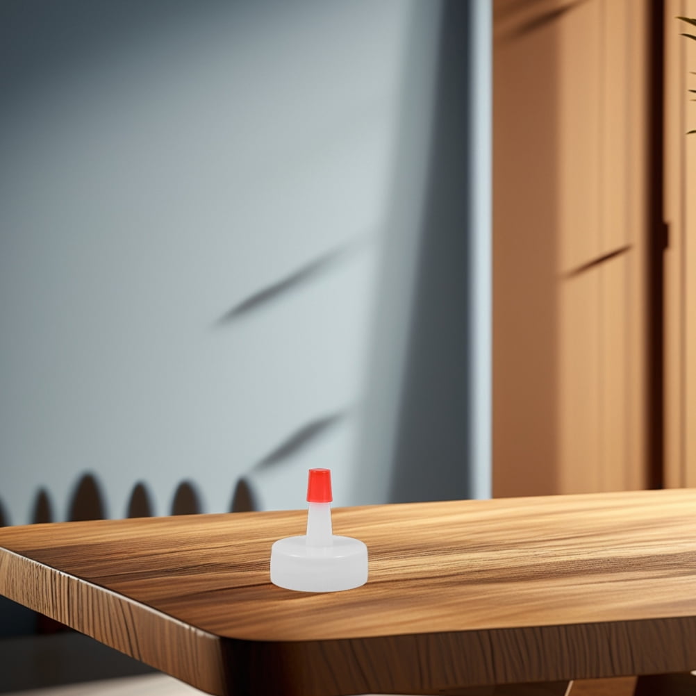 OUNONA 50pcs Bottle Cap Lids with Plastic Seal Screw Caps, Suitable for ...