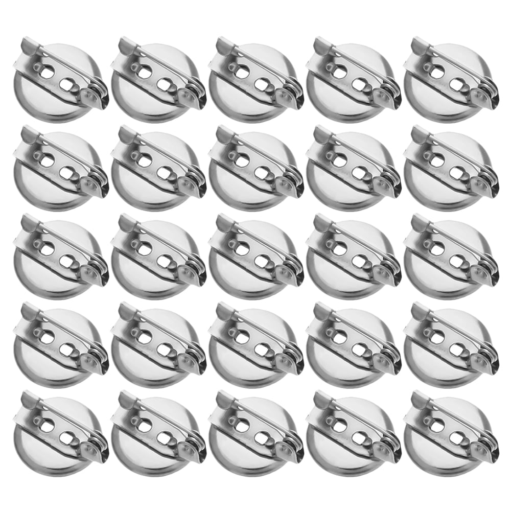 OUNONA 50Pcs Brooch Safety Pin Base Tray for Handmade Crafting and ...