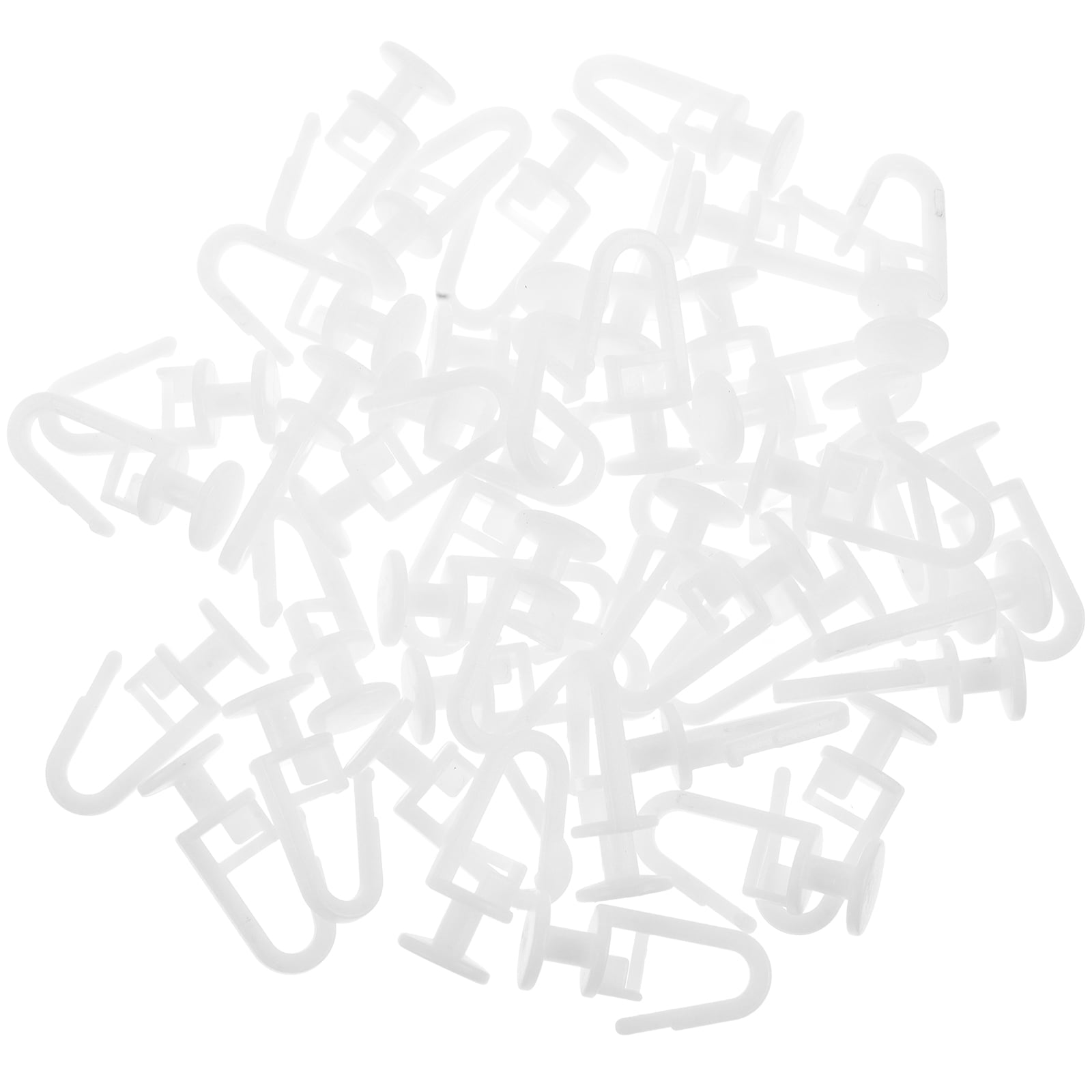 OUNONA 50pcs Curtain Track Gliders Sliding Curtain Track Hooks Ceiling ...