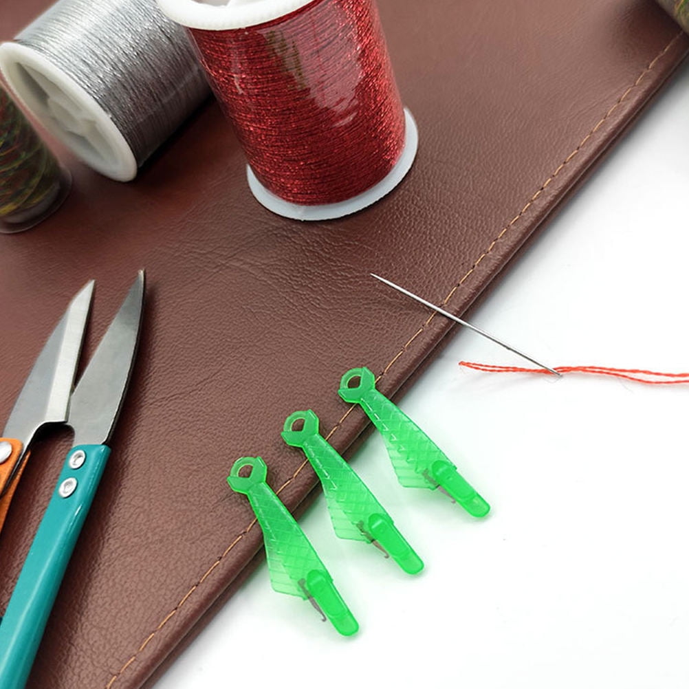 DRAFIDEEP Gourd Shaped Needle Threaders 50Pcs Green For Sewing And Diy ...
