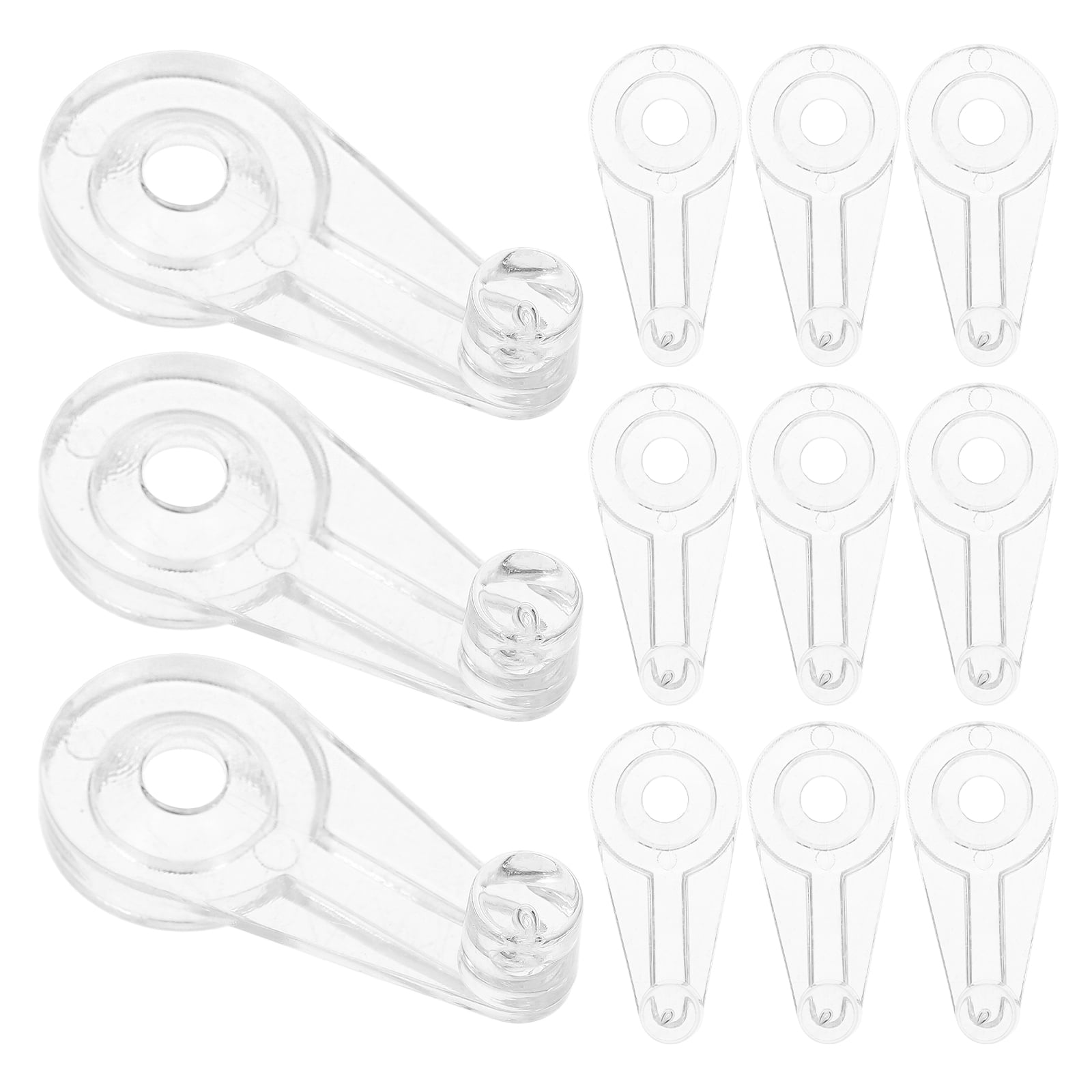 OUNONA 50pcs Glass Retainer Clips Kit With Screws Transparent Glass ...