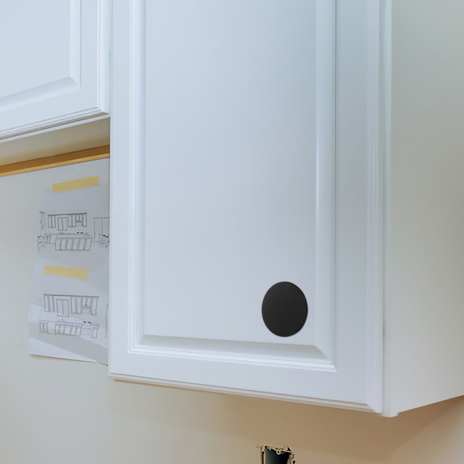 OUNONA 50pcs Hole Plugs Plastic Flush Type Panel Round Hole Plugs Snap ...