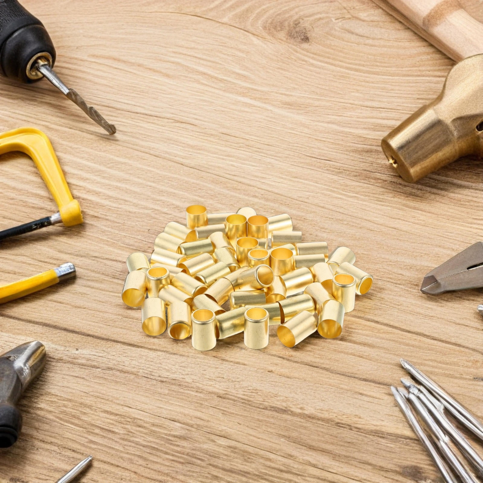 OUNONA 50pcs Metal Tube Inserts Compression Ferrules Fitting Kit For ...