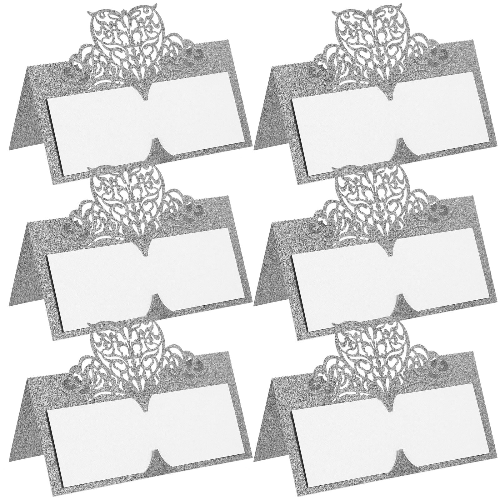 OUNONA 50pcs Place Cards Weddings Place Cards Blank Name Cards for ...