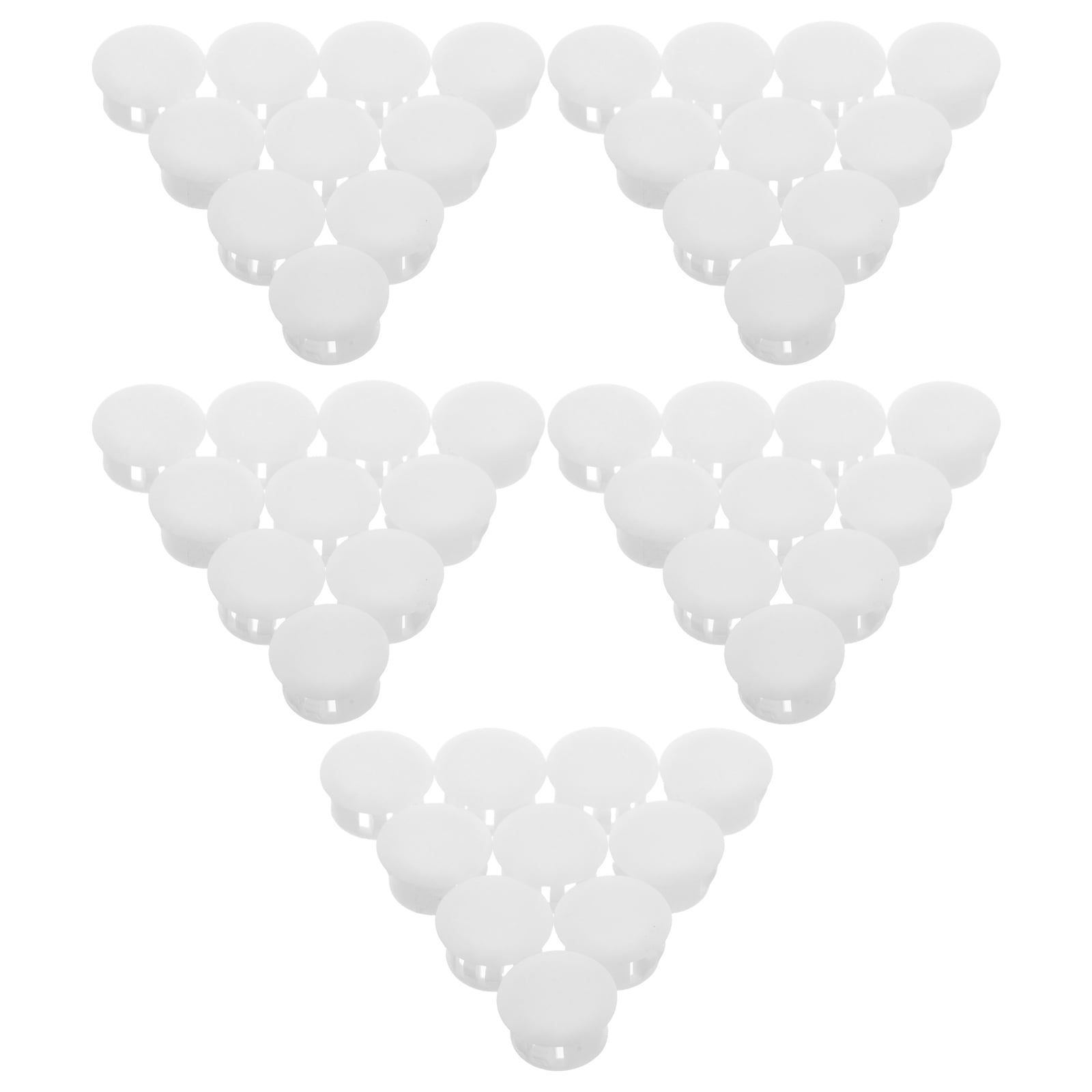 OUNONA 50pcs Plastic Furniture Plastic Screw Caps Hole Plugs Snap In ...