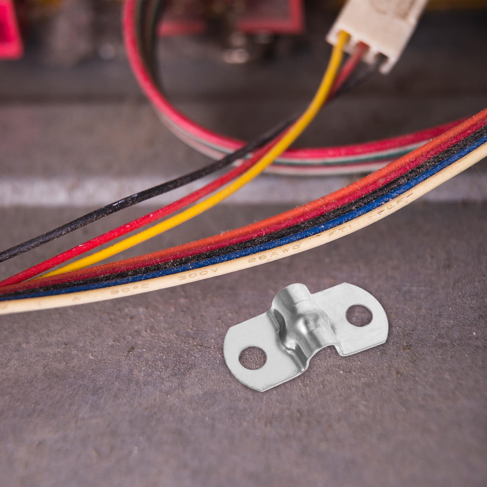 OUNONA 50pcs Stainless-steel U Bracket Pipe Straps M5 Heavy Duty Pipe ...