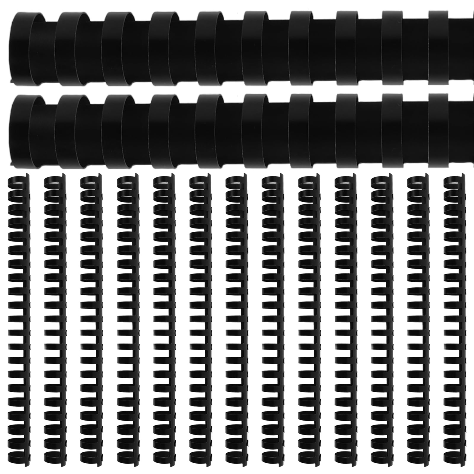 OUNONA 50pcs Plastic Comb Binding Set 22mm for Loose-Leaf Book Text ...
