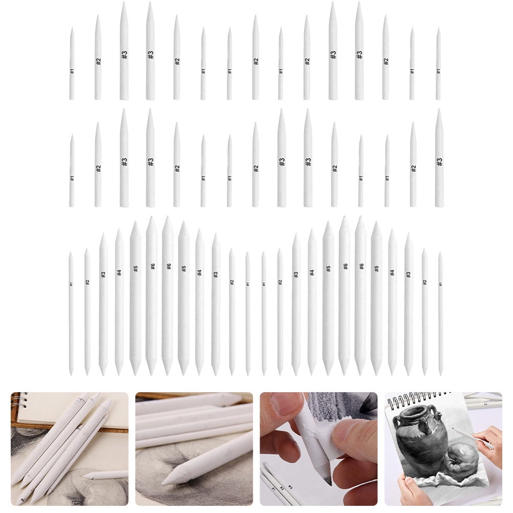 OUNONA 54 Pcs Shading Stump Artist Sketch Shaders Drawing Tool Smudge ...