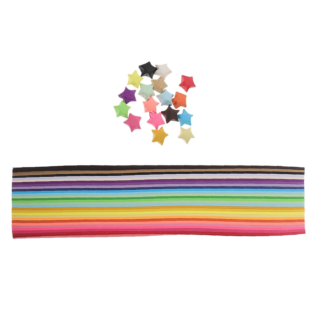 OUNONA 540Pcs Star Origami Paper Strips Assorted Colors for Paper ...