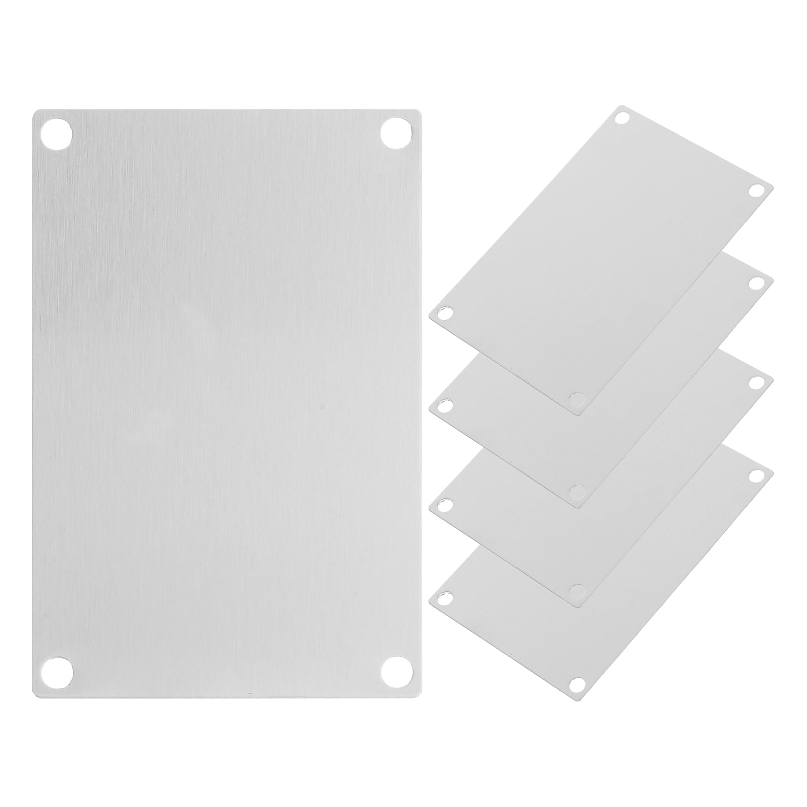 OUNONA 5PCS Outdoor Yard Sign Blanks Stainless Steel Signage Engraving ...