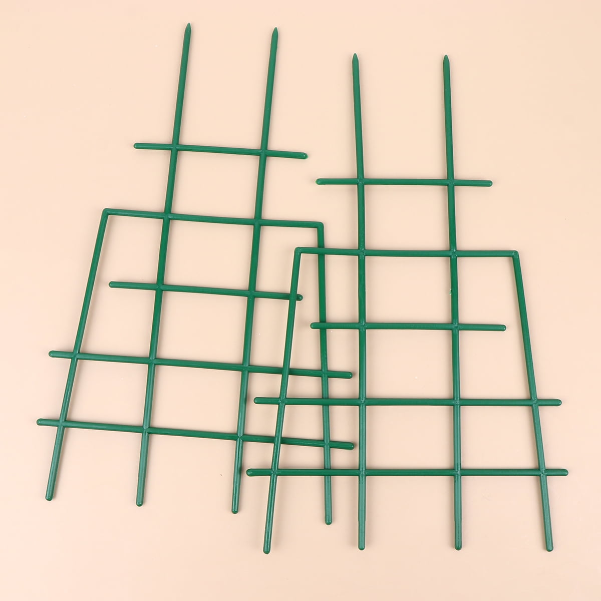 OUNONA Flower Support Cage Gardening Aid Trellis Green 5Pcs 12X7.3X0 ...