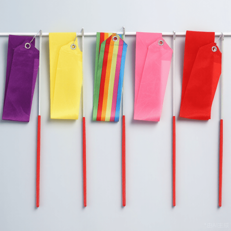 OUNONA 5- Ribbon Streamers for Dance, Exercise, Gymnastics, and ...